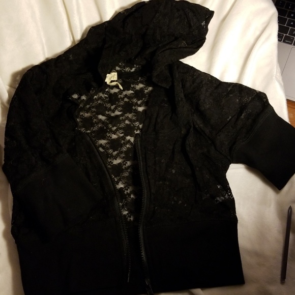 Love By Design | Jackets & Coats | Love By Design Hooded Lace Jacket ...